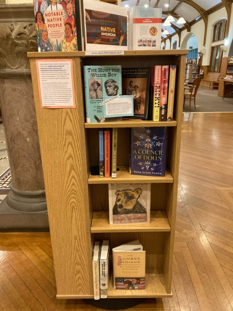 Smiley Library celebrates holiday and social themes with new display