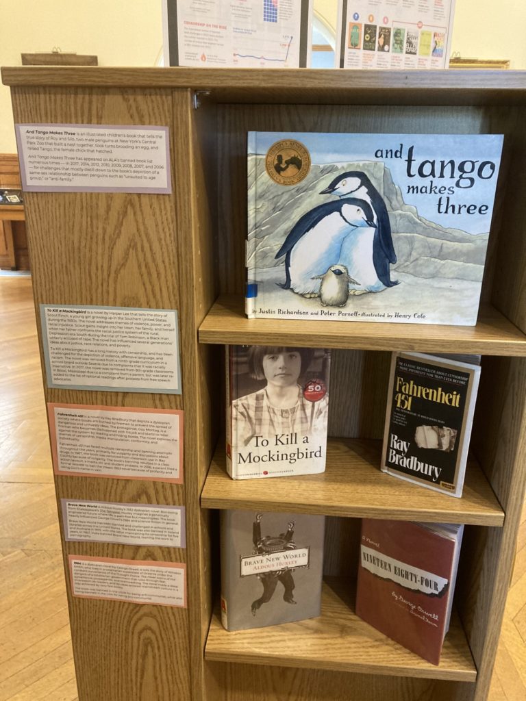 Smiley Library celebrates holiday and social themes with new display