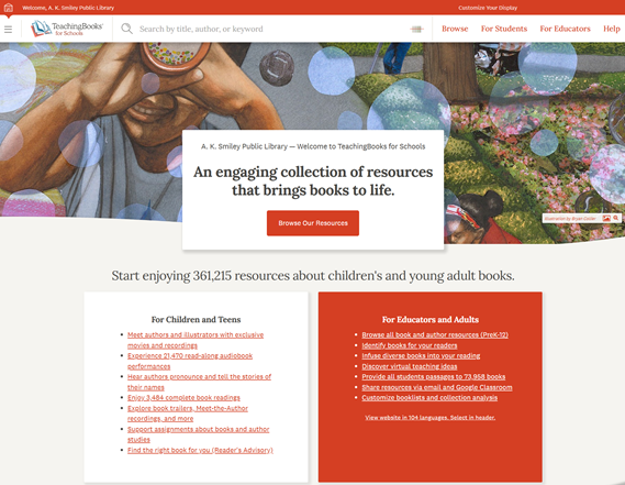 Take advantage of variety of databases for kids and teens!